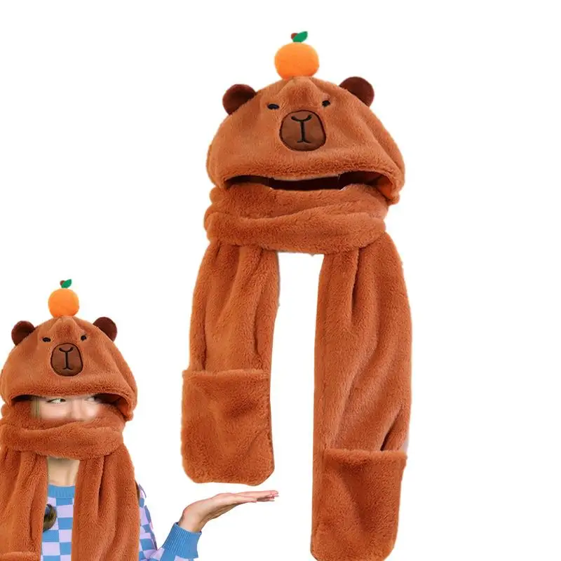 3-in-1-Cap-Gloves-Scarf-Set-Cute-Ear-Beanie-Caps-Winter-Hats-In-Cute ...