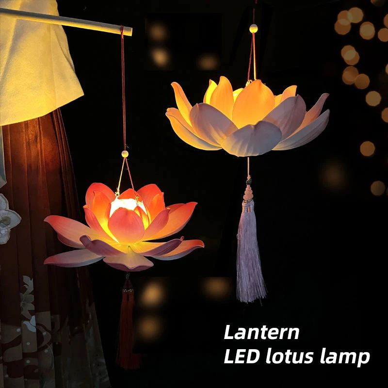 Lanterns Lotus Birthday Wedding LED Handheld Lamp Candle Performance ...