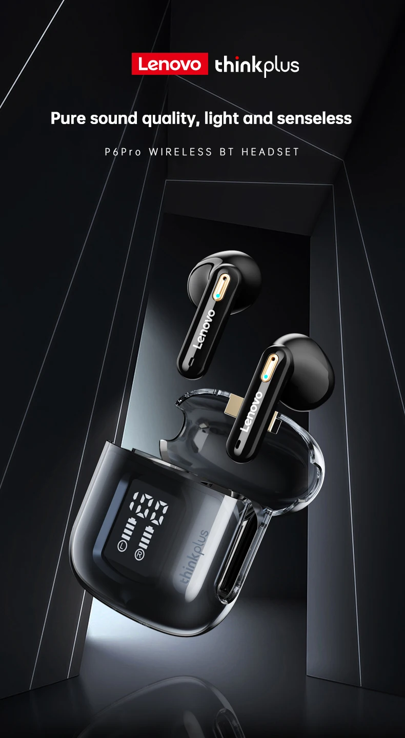 LENOVO Audifonos Bluetooth Lenovo Lp6 Pro Blanco | falabella.com