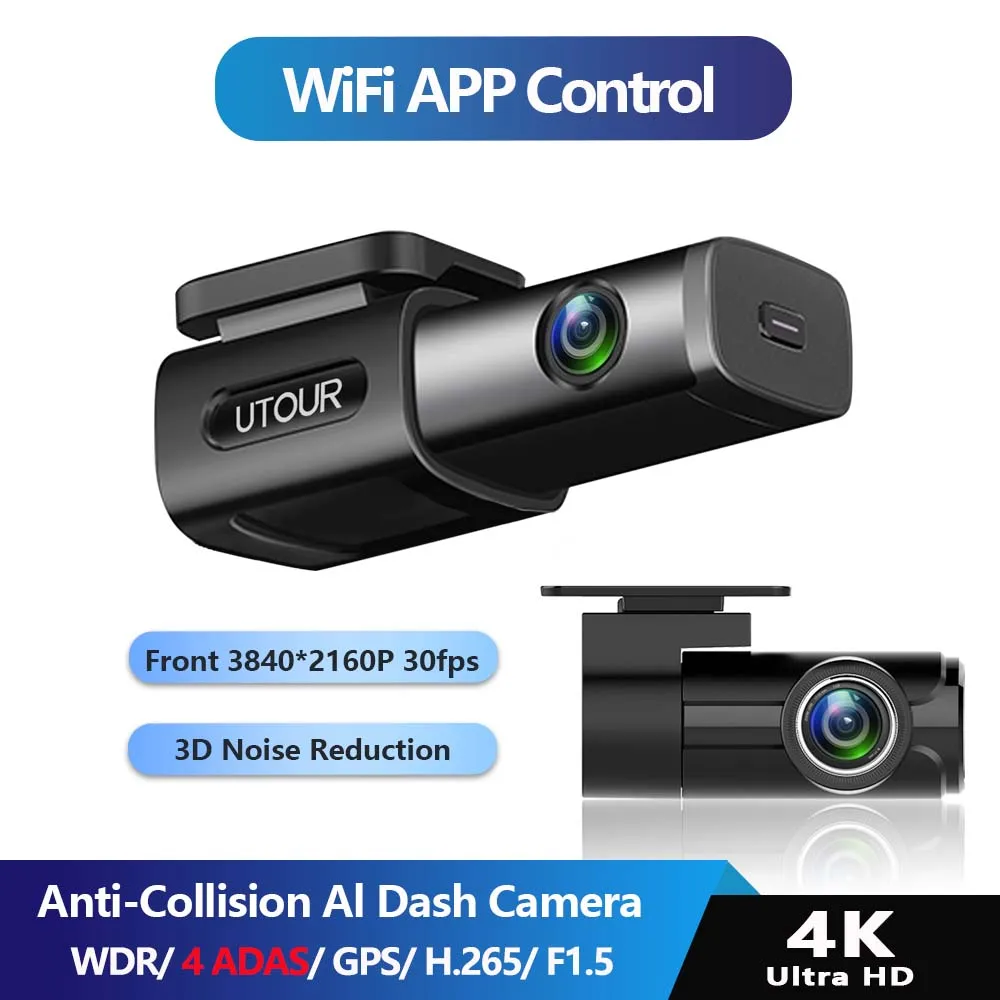4K-Al-Dash-Camera-Collision-Avoidance-ADAS-GPS-WIFI-APP-Control-Night ...