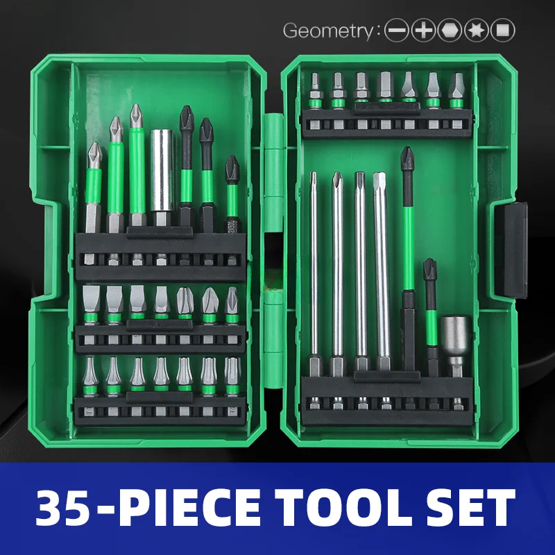 35pcs-Screwdriver-Drill-Bit-Set-Magnetic-Hexagon-Socket-Set-Electric ...