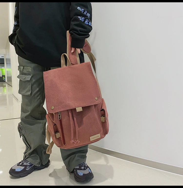 Kawaii Canvas Korea Style Travel Backpack - Limited Edition