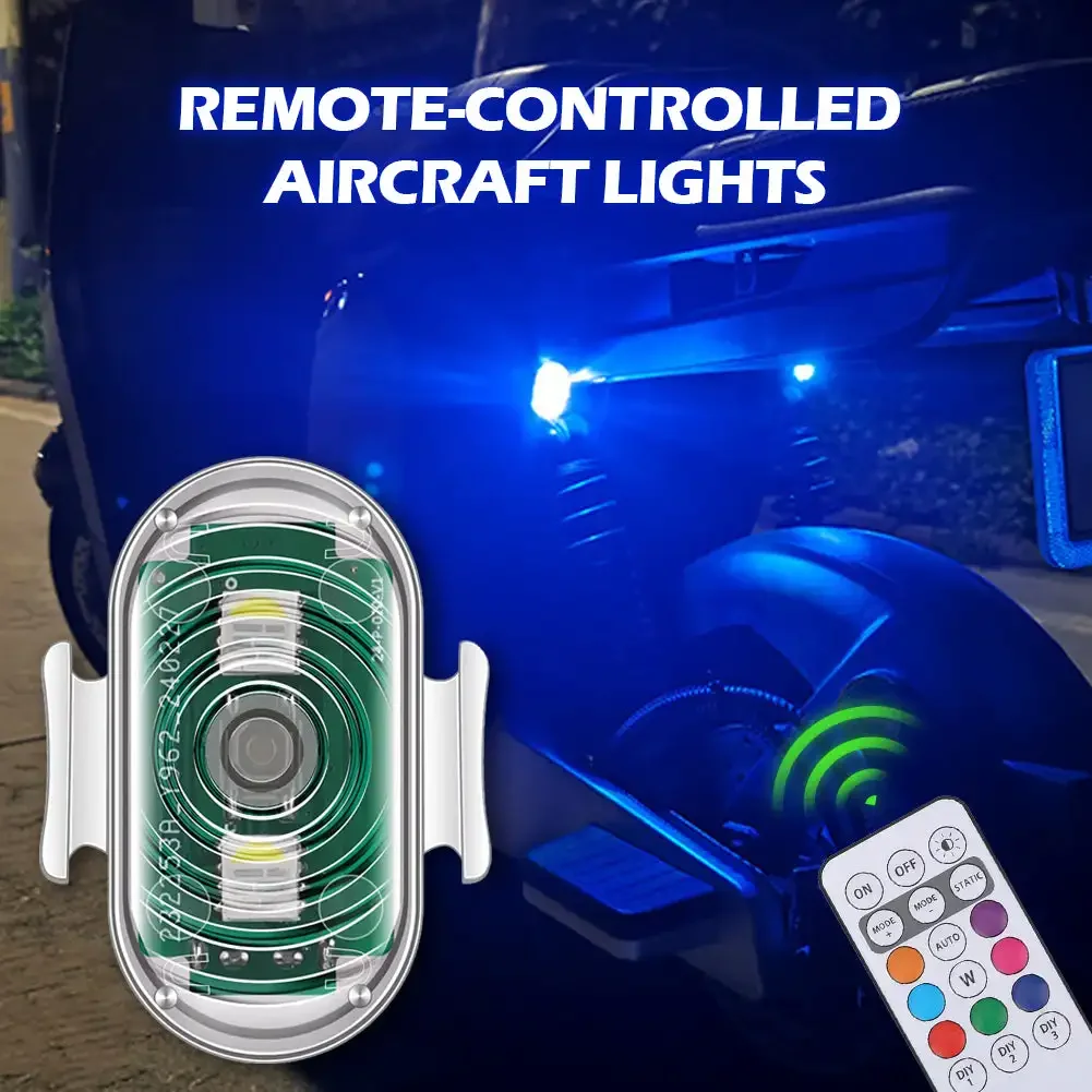 Motorcycle-Strobe-Light-Flash-Wireless-Remote-Control-LED-Anti ...
