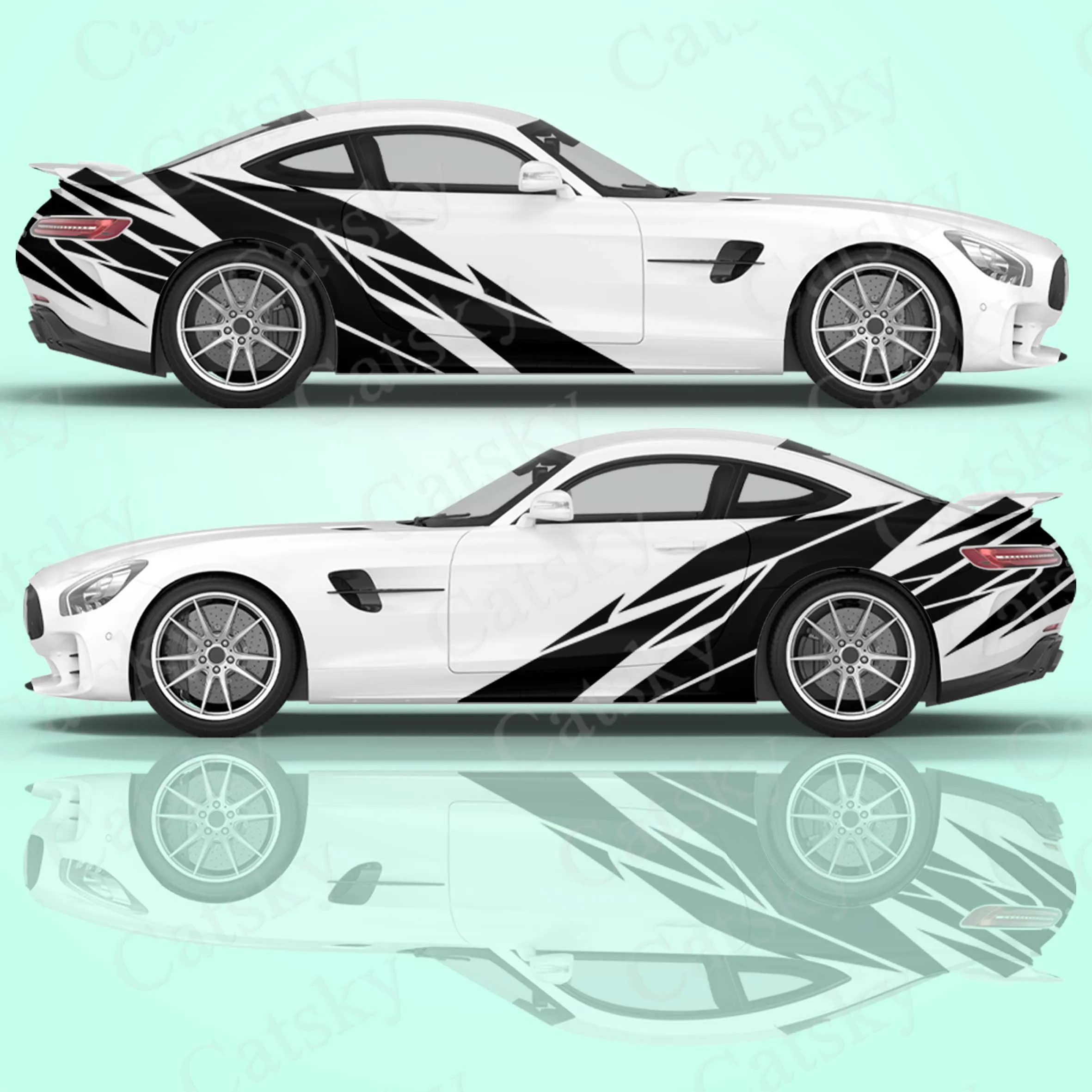 Side-Geometric-Motion-Design-Graphic-Stickers-Auto-Parts-Vinyl-Decals ...