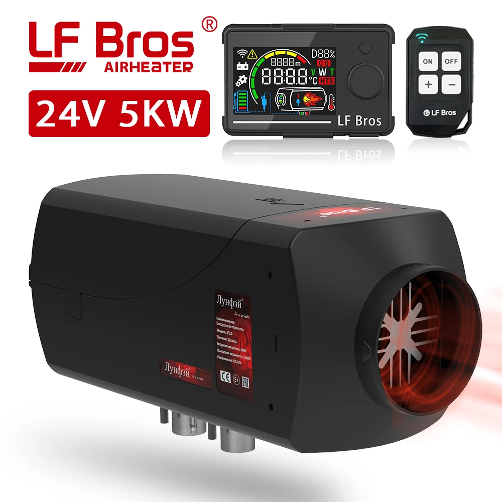 LF Bros Diesel Air Heater 24V Parking Heater 5KW Car Heater With LCD ...