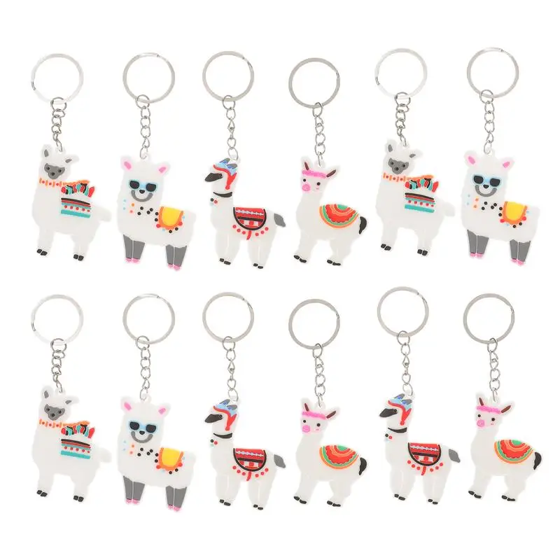 12pcs-Keychain-Alpaca-Keychain-Alpaca-Theme-Party-Favors-School ...