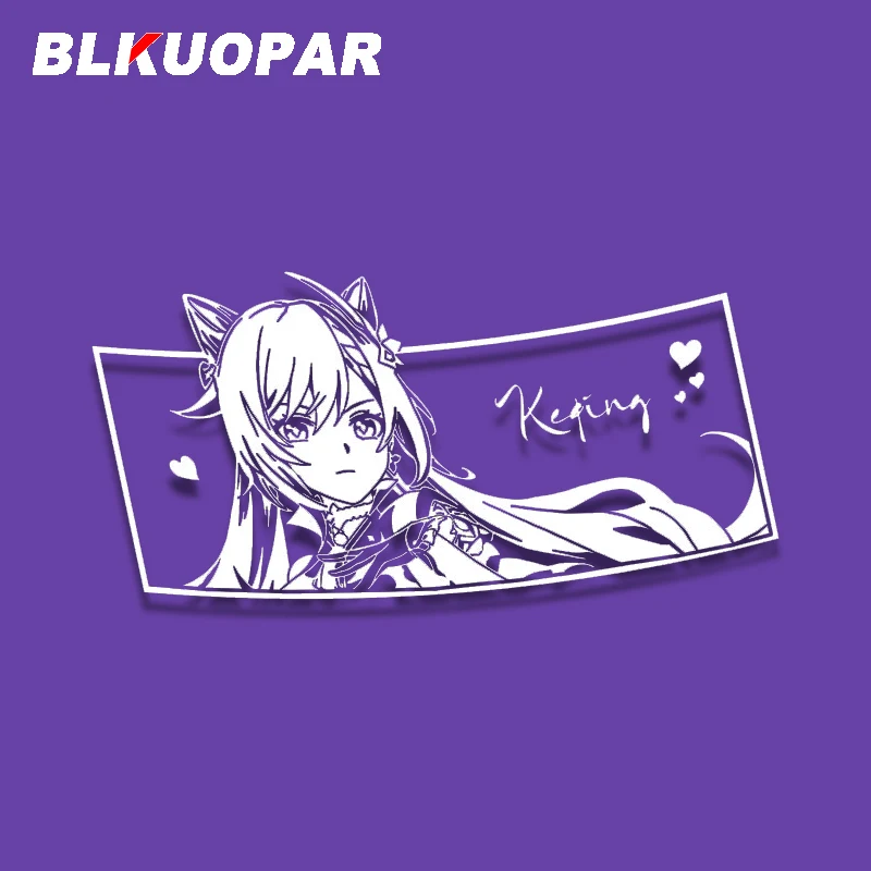 BLKUOPAR-Keqing-Genshin-Impact-Anime-Video-Game-Thunder-Decal-Occlusion ...