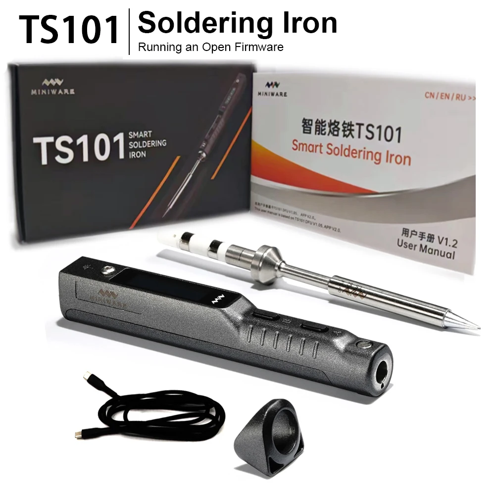 Original-TS101-Soldering-Iron-Gray-Portable-Adjustable-Temperature ...