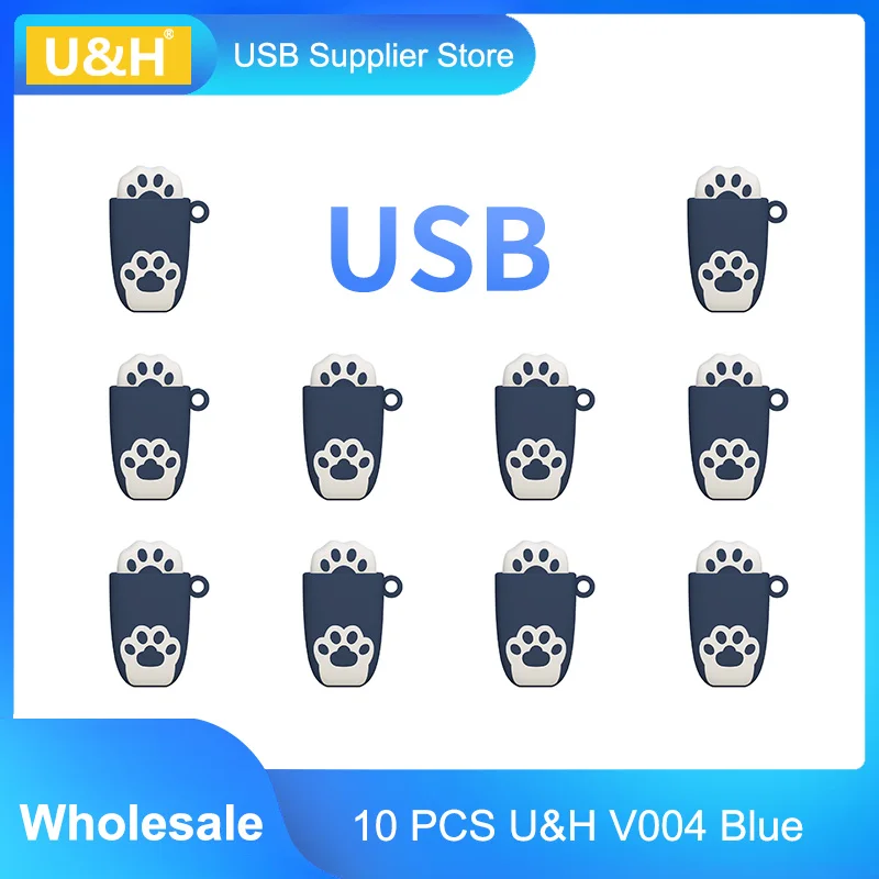 U-H-V004-Cat-Paws-10-PCS-USB-Pendrive-Large-Capacity-Flash-Disk-Pen ...