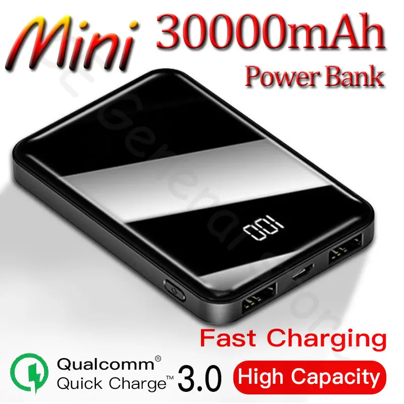 30000mAh-Portable-Mini-Power-Bank-Two-way-Fast-Charge-Battery-Charger ...