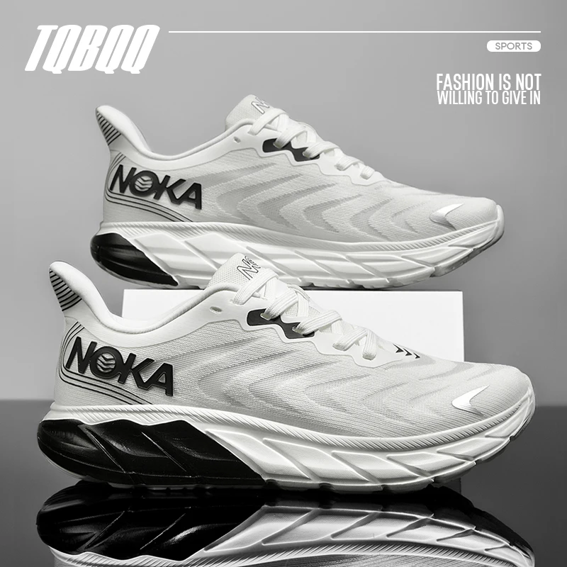 TQBQQ Men's Running Shoes Lightweight Breathable Comfortable Cushioned ...