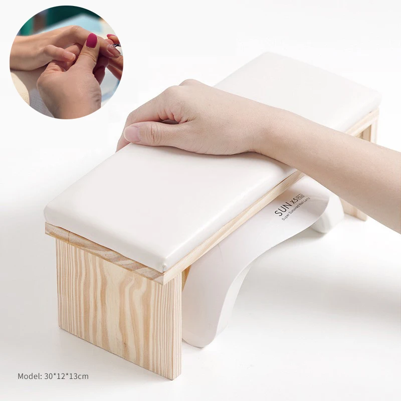Manicure-Table-Nail-Art-Hand-Rest-Pillow-For-Arm-Rest-Stand-Wood-Hand ...