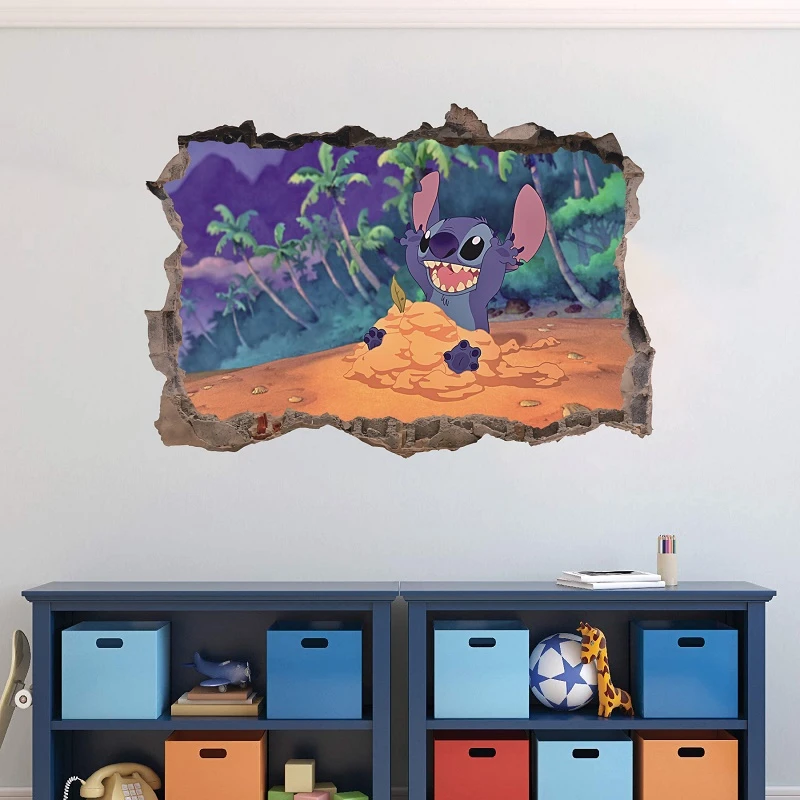 Stitch Room Decoration Stickers | Wall Sticker Stitch Disney | 3d ...