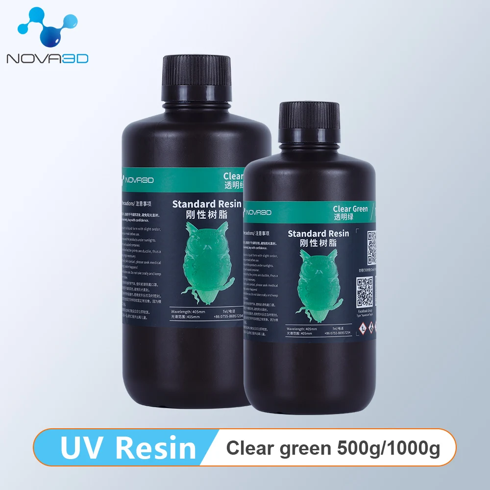 NOVA3D-UV-Resin-3D-Printer-Clear-Green-Photopolymer-405nm-LCD-DLP-UV ...