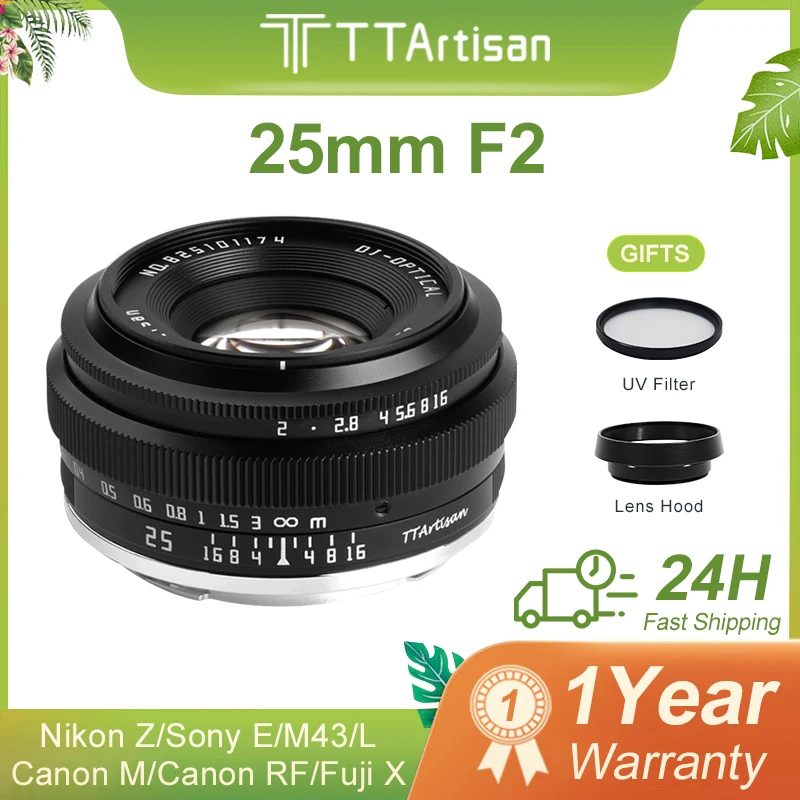 Ttartisan Manual Focus Lenses Canon | Lens 25mm Nikon Manual Focus ...