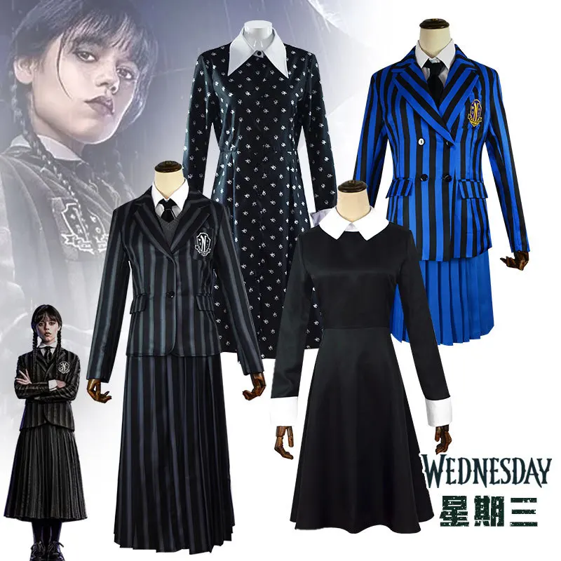 Movie Wednesday Addams Family Mom and Dad Cosplay Costume Vintage ...