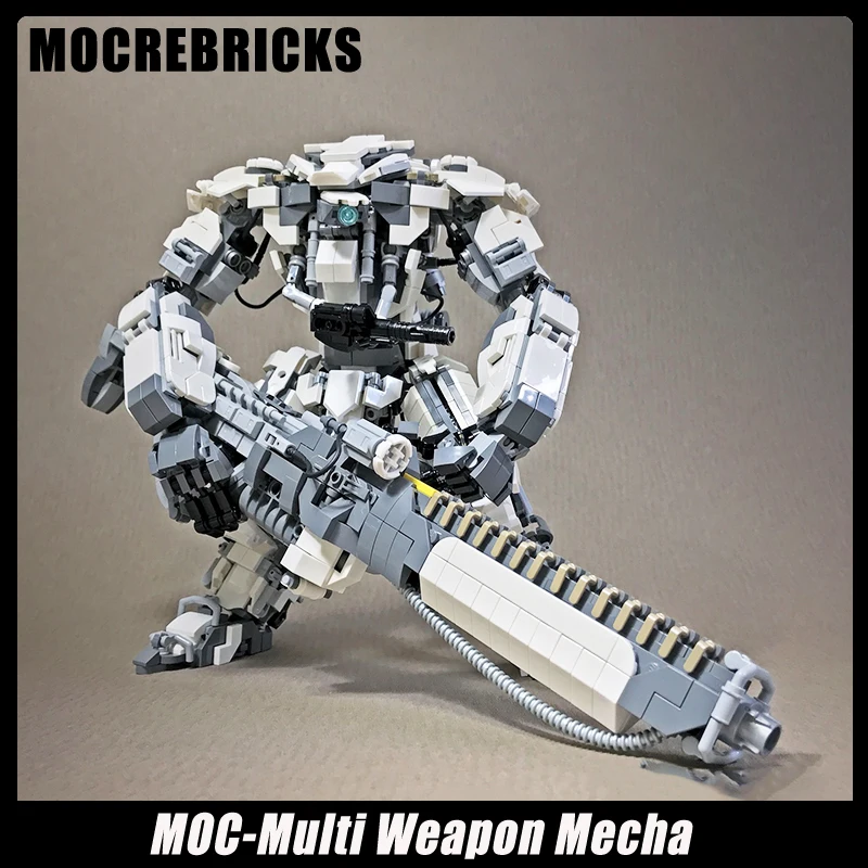MOC-Game-Series-Multi-Weapon-Mecha-Model-DIY-Assembling-Bricks-Building ...