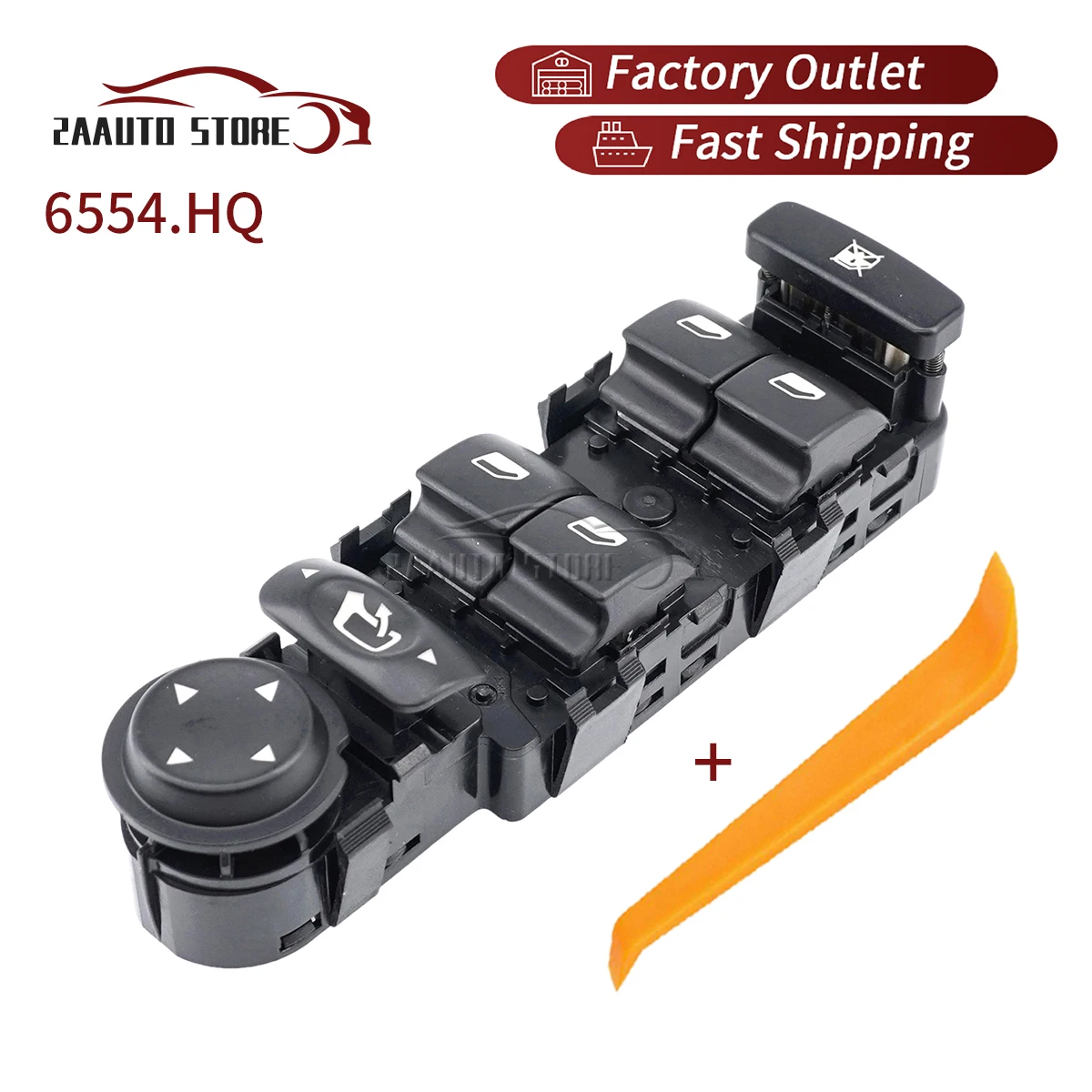 6554.Hq Voor Citroen C5 C8 Peugeot 807 Venster Wing Spiegel Schakelaar ...