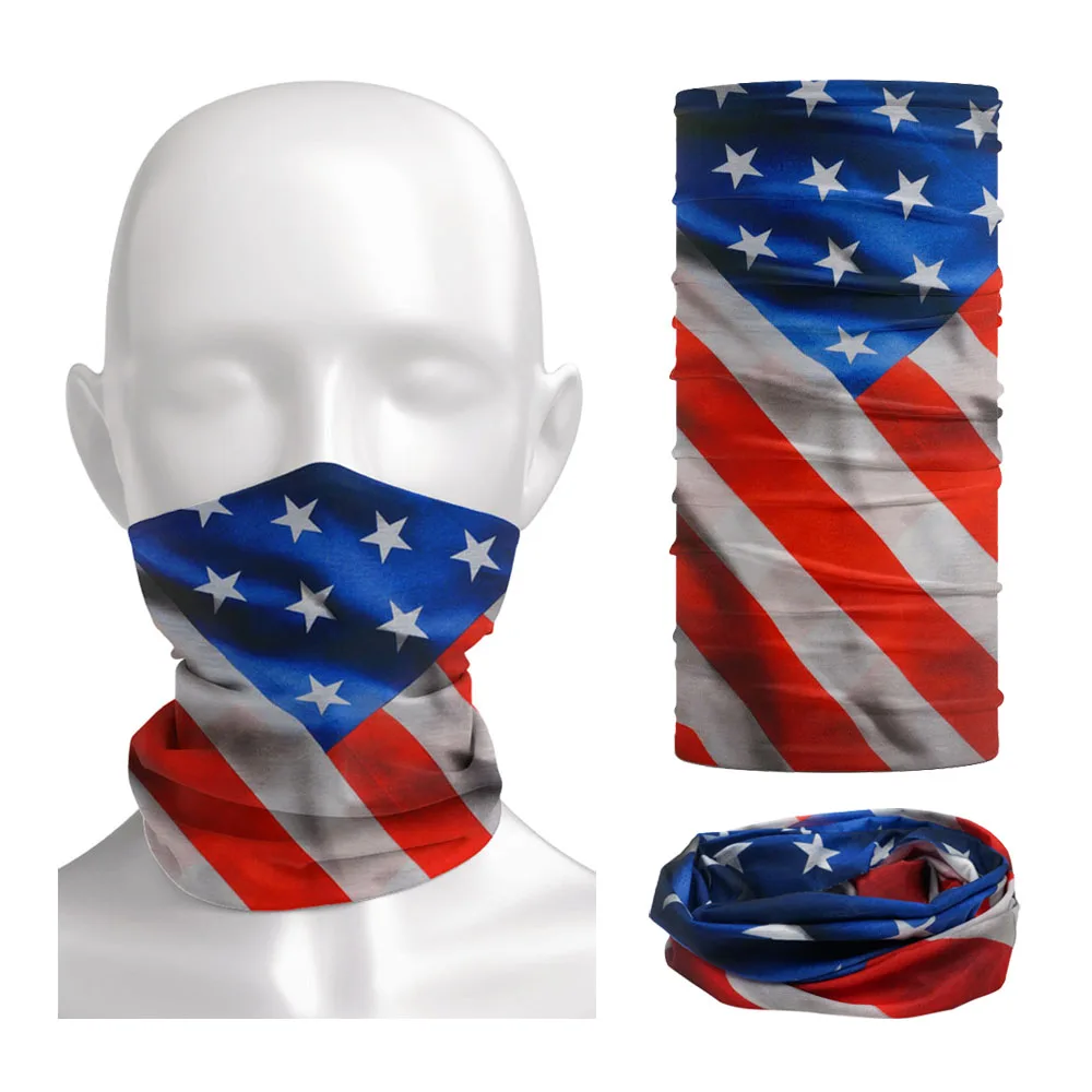 Flag of United States Bandana Neck Gaiter Unisex USA America Flag ...