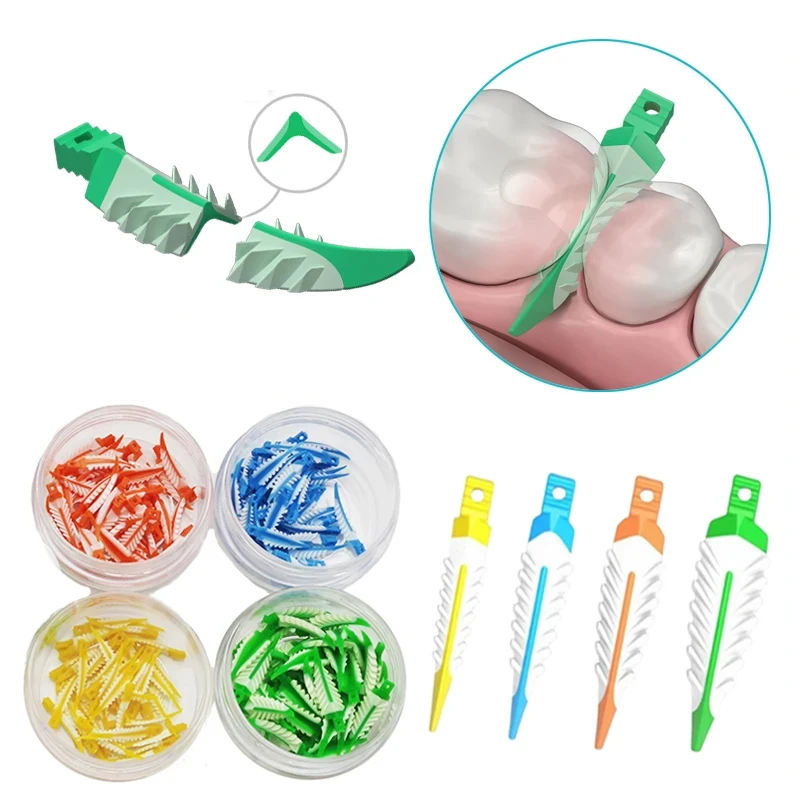 New Dental Interdental Wedges Composite Sealing Silicone Wedge Material ...