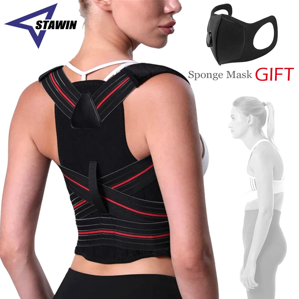 Posture Corrector Back Posture Brace Clavicle Support Stop Slouching And Hunching Adjustable ...