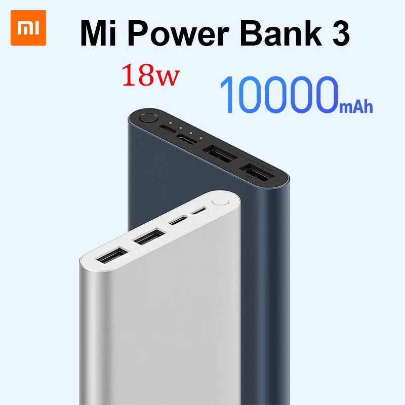Xiaomi-Mi-Power-Bank-3-Carregador-Port-til-10000mAh-USB-Tipo-C ...