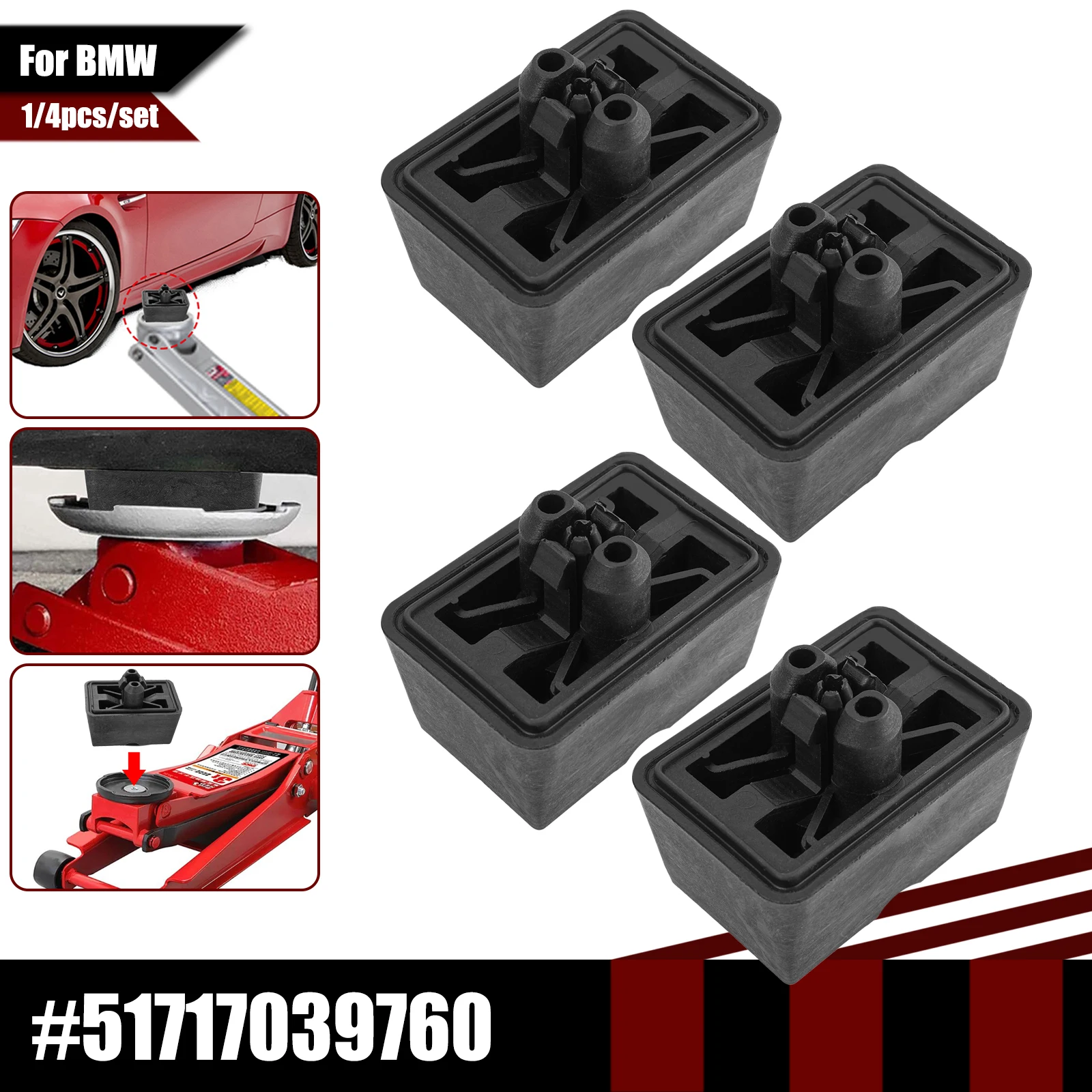 1pc-4pcs-Lift-Jacking-Point-Support-Plug-Plate-Block-Jack-Pad-for-BMW-6 ...