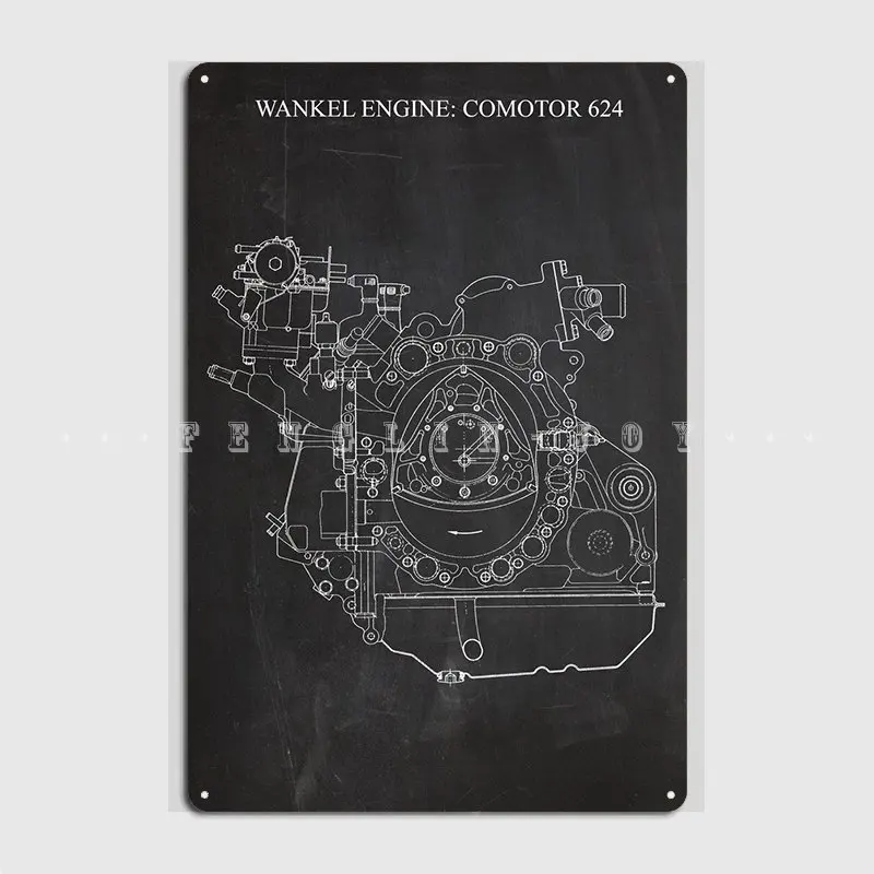 Wankel-Engine-Comotor-624-cartel-de-Metal-para-Pub-cocina-impresi-n ...
