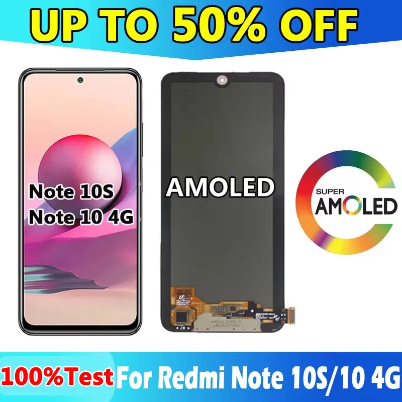 OLED For Xiaomi Redmi Note10 4G LCD Display Touch Screen Digitizer ...
