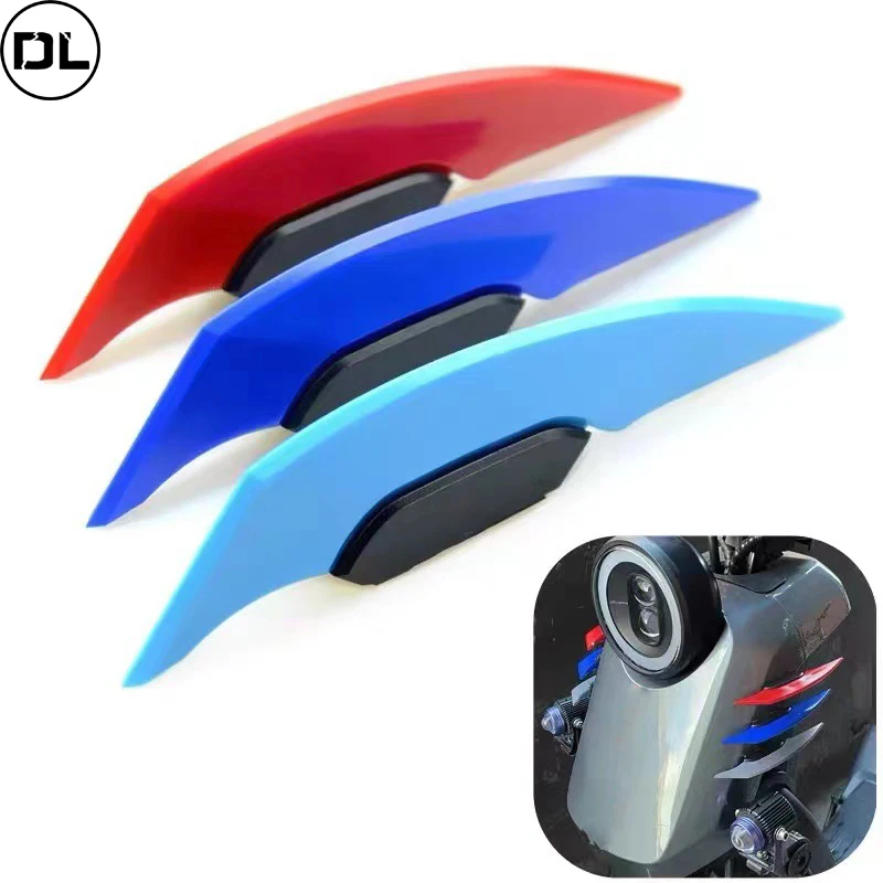 1Pair-Universal-Motorcycle-Winglet-Aerodynamic-Spoiler-Wing-with ...