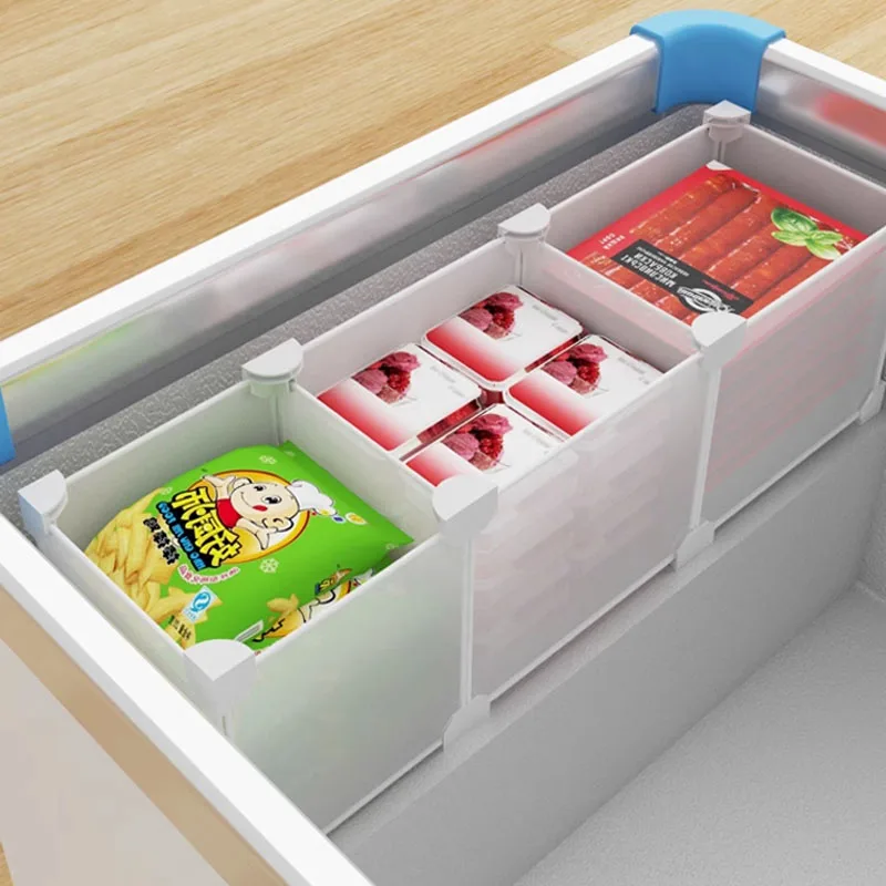 19/24/32cmH Enclosed Light Assembled Freezer partition grill net ...