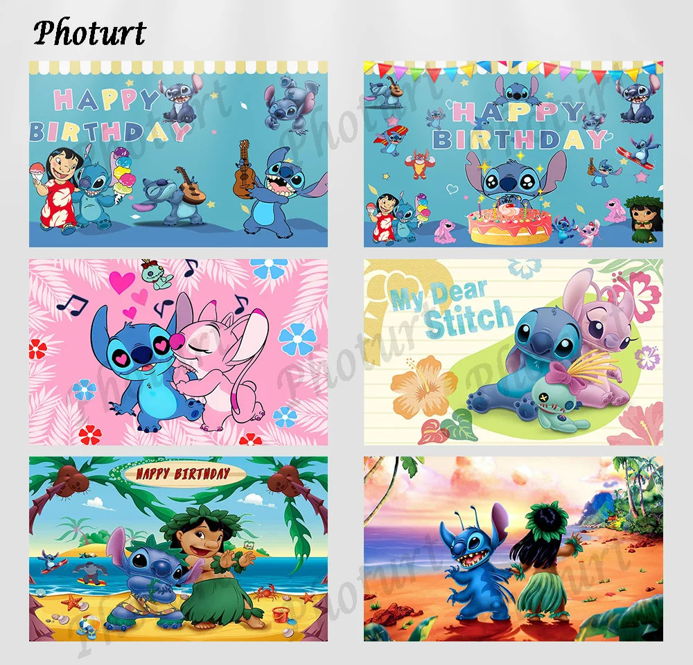 Disney-Lilo-and-Stitch-Backdrop-Kids-Birthday-Decoration-Background ...
