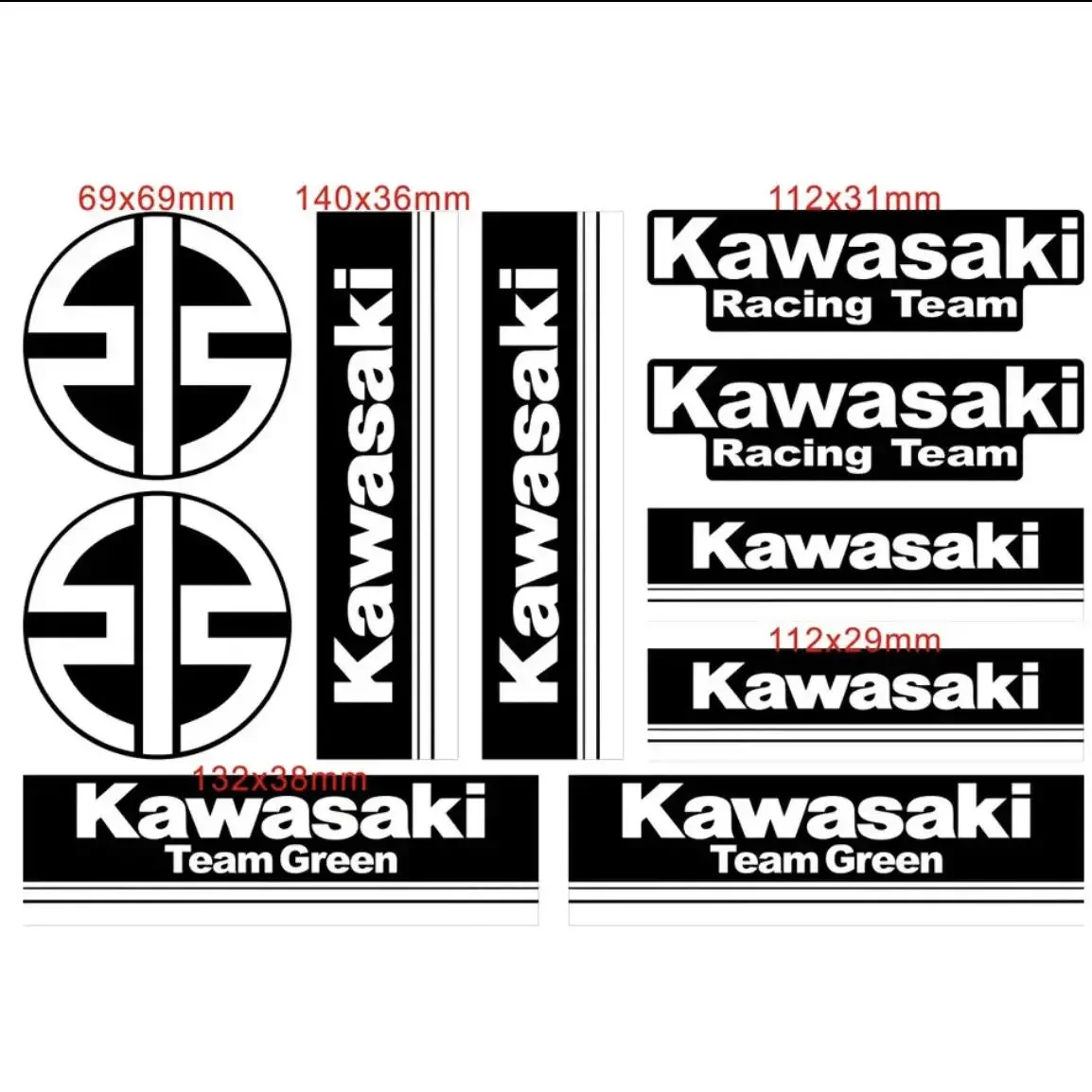 New-Motorcycle-Side-Strip-Bike-Helmet-Sticker-Styling-Vinyl-Decal-for ...