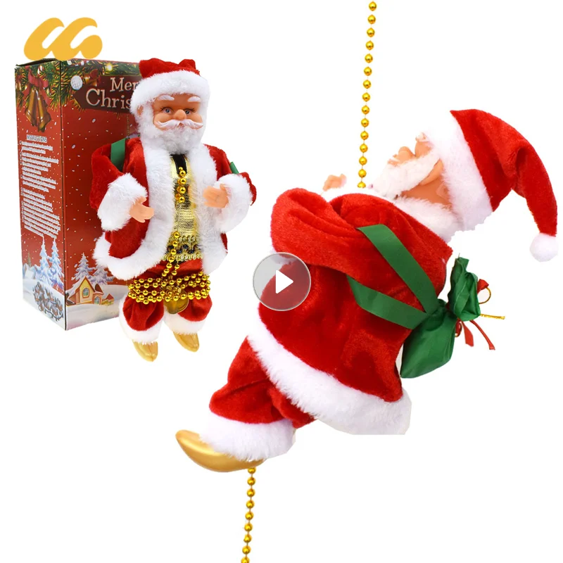 Electric-Santa-Claus-Climbing-Rope-Ladder-With-Music-Santa-Musical-Toys ...