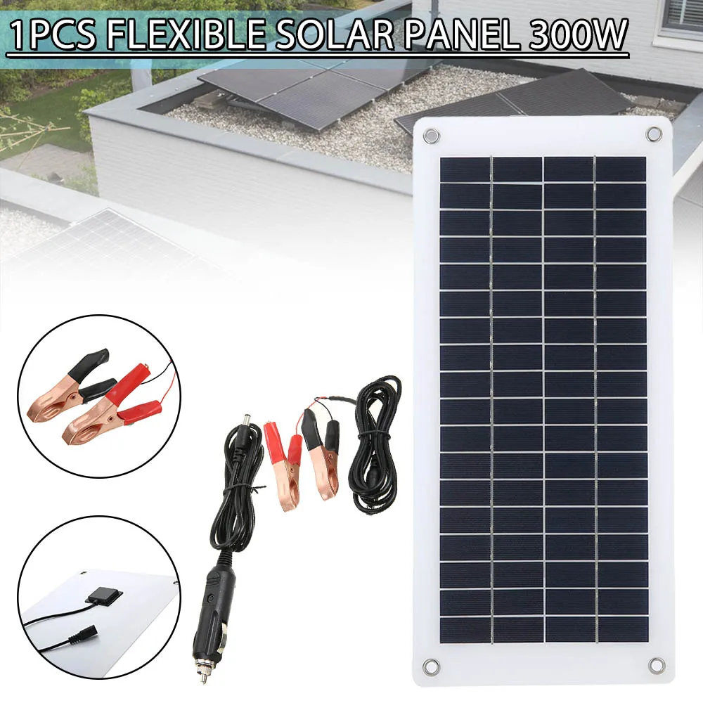 1pc-300W-18V-Solar-Panel-Kit-Flexible-Solarpanel-Battery-Charger-USB ...