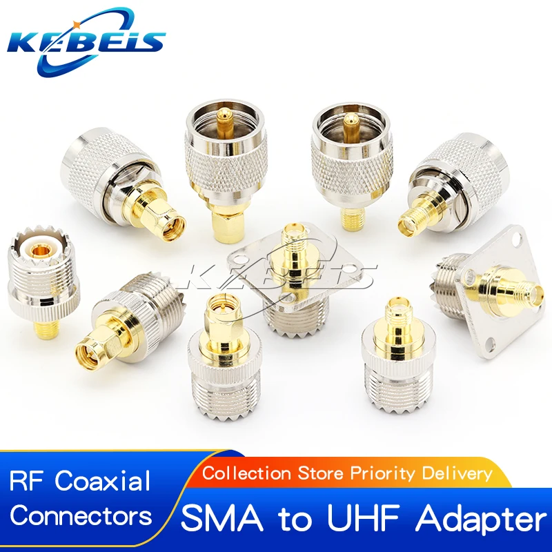 1PCS-SMA-to-UHF-M-Adapter-UHF-SO239-PL259-to-SMA-Male-Plug-Female-Jack ...