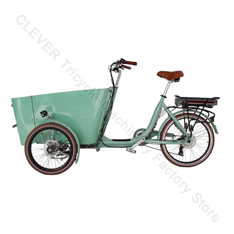 Family-Electric-Cargo-Bike-3-Wheel-Steering-Independent-36V-250W-Curve ...
