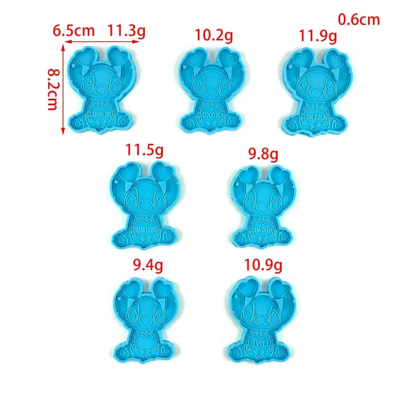 Disney-Stitch-Anime-Figure-Silicone-Mold-DIY-Cookie-Resin-Mold-Parent ...