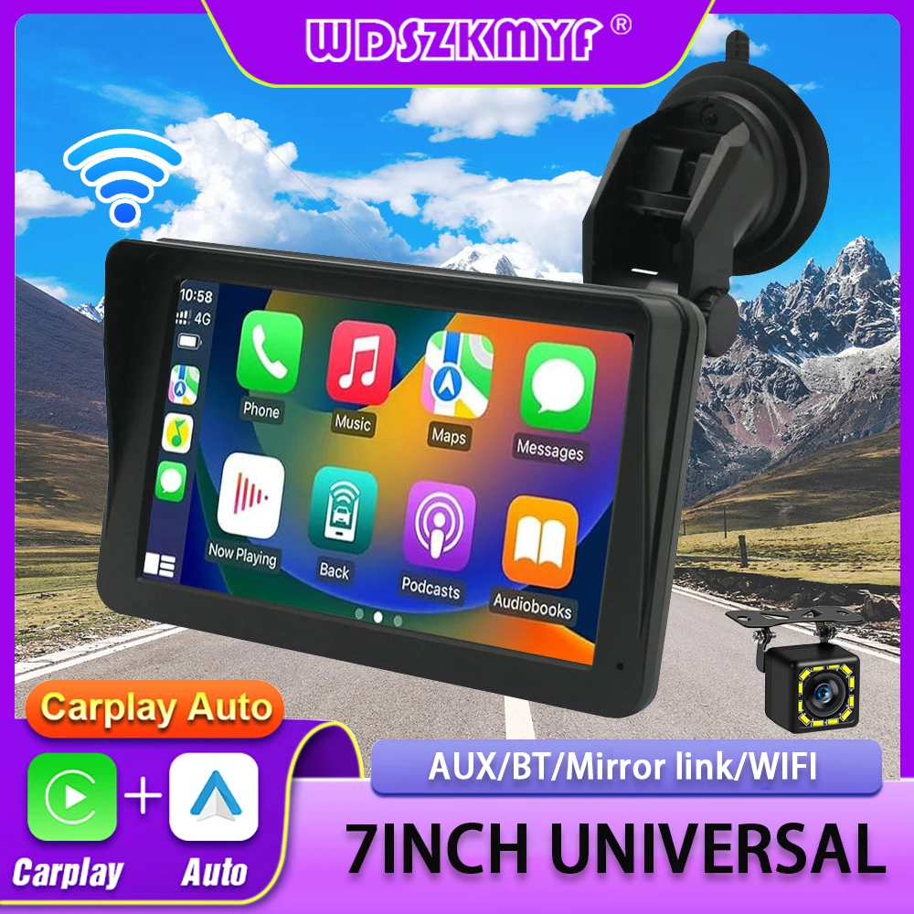 Universal-7inch-Automotive-Multimedia-Car-Radio-Video-Player-Wireless-Carplay-Android-Auto-Touch ...