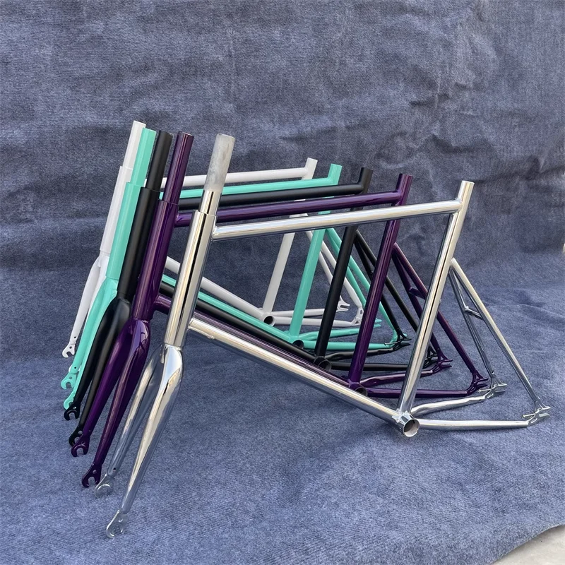 20-Inch-Fixed-Gear-Bicycle-Frame-High-Carbon-Steel-Fixed-Bicycle-Single ...