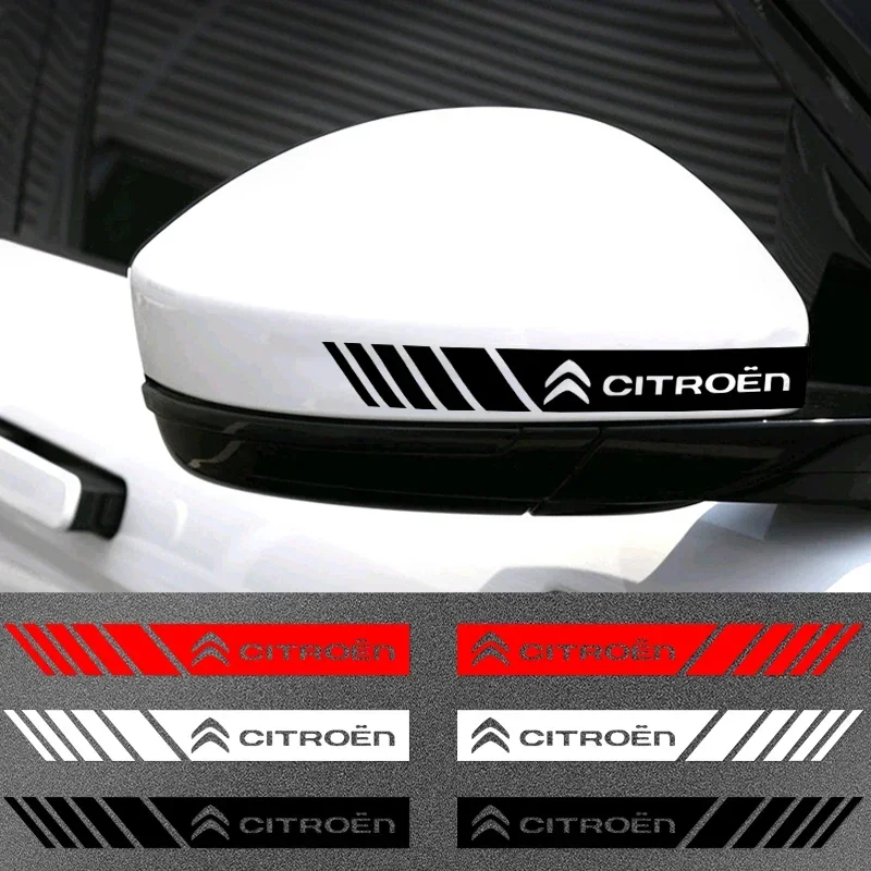 Car Rearview Mirror Side Decal Stripe Sticker Vehicle Body For Citroen ...