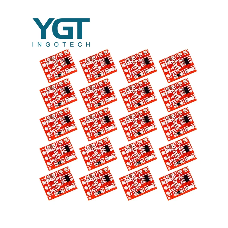 100PCS NEW Red TTP223 Touch Button Module Capacitor Type Single Channel ...