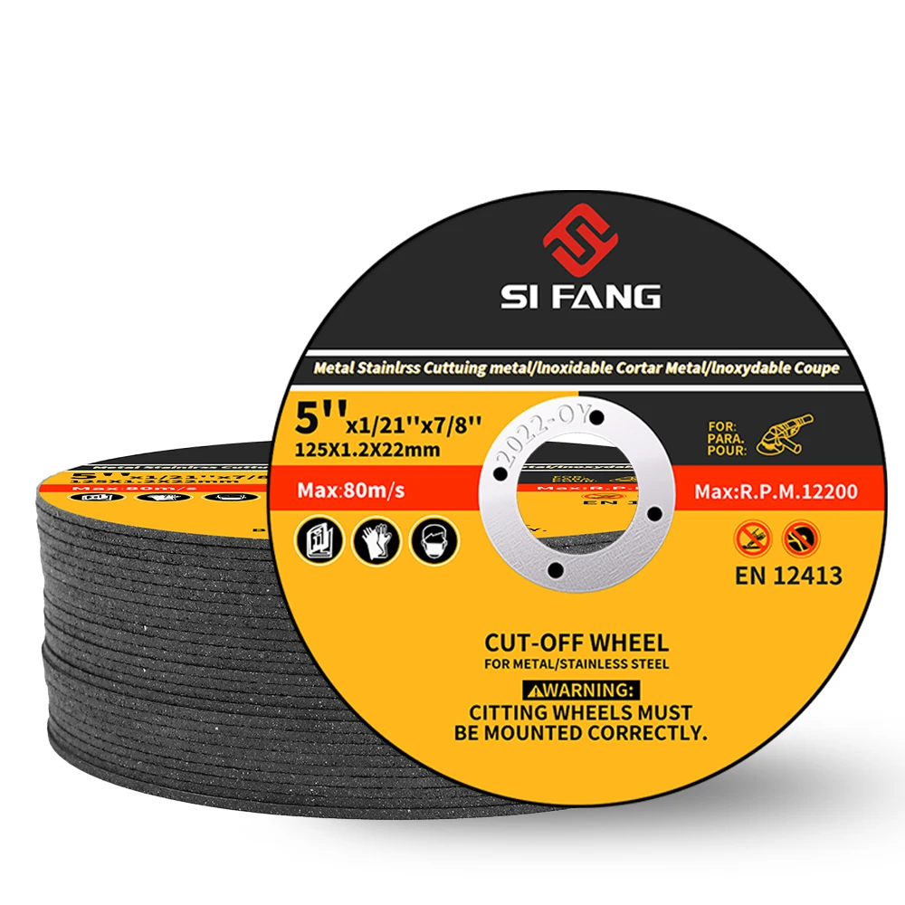 SIFANG Metal Cutting Discs 5inch Cut Off Wheels Grinding Discs Angle ...