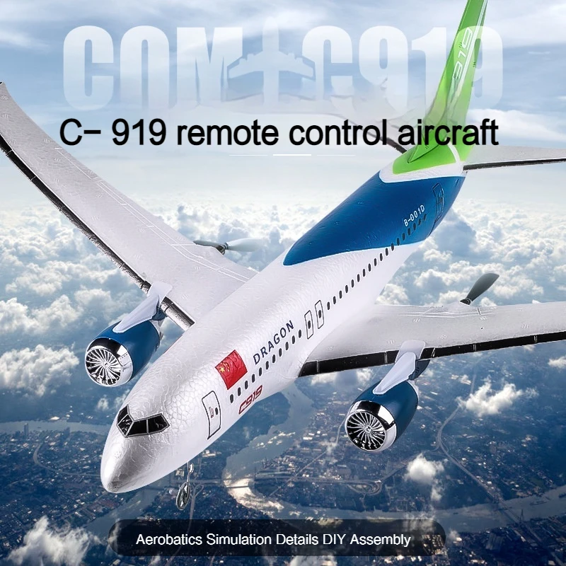 QF008B-3-channel-Airliner-C919-3D-Stunt-With-Gyroscope-Fixed-wing-Electric-Remote-Control-Foam ...