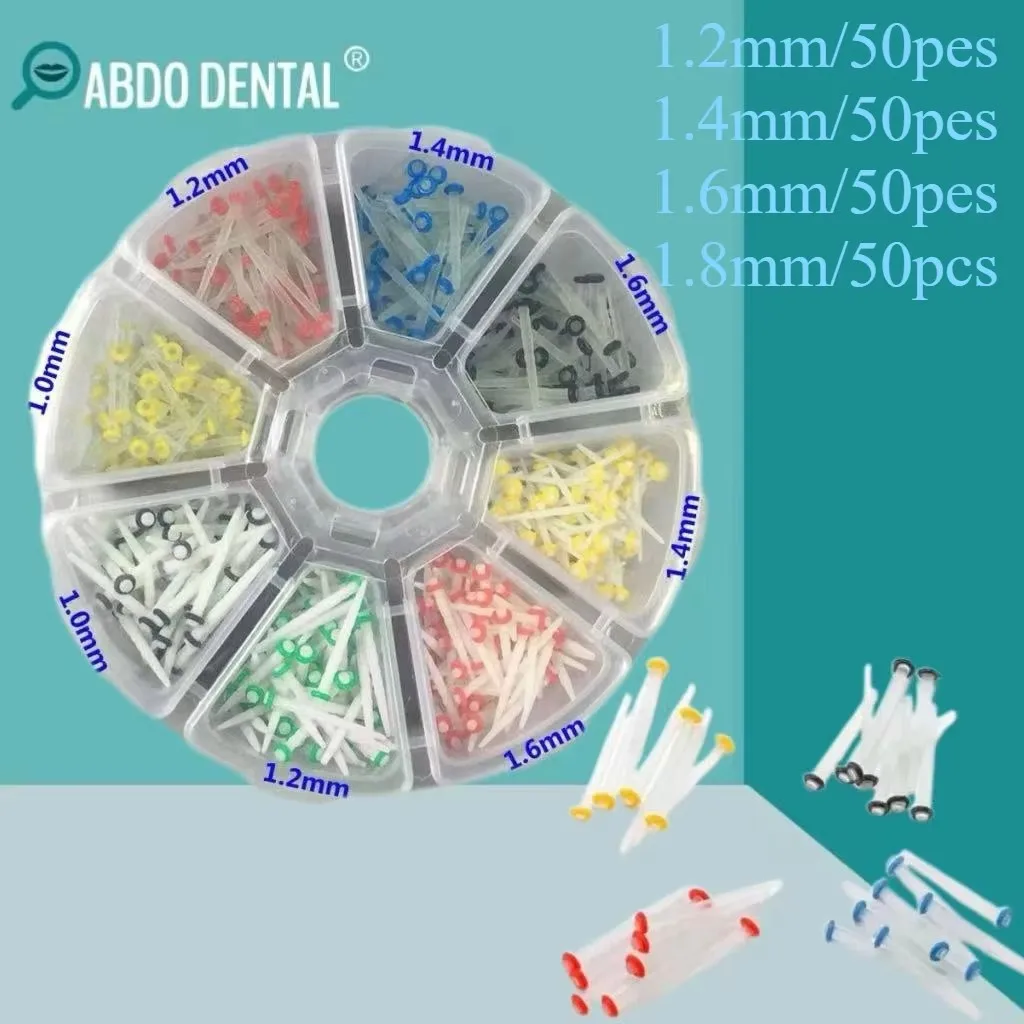 200Pcs/box Dental Fiber Posts Kit Quartz Glass Fiber Resin Post 1.2/1.4 ...