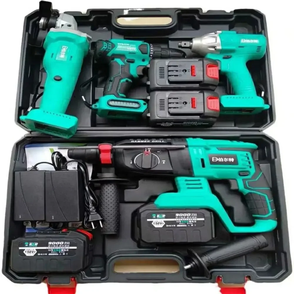 Low-Price-4-Pieces-Brushless-Electric-Hammer-Hammer-Drill-Electric-Pick ...