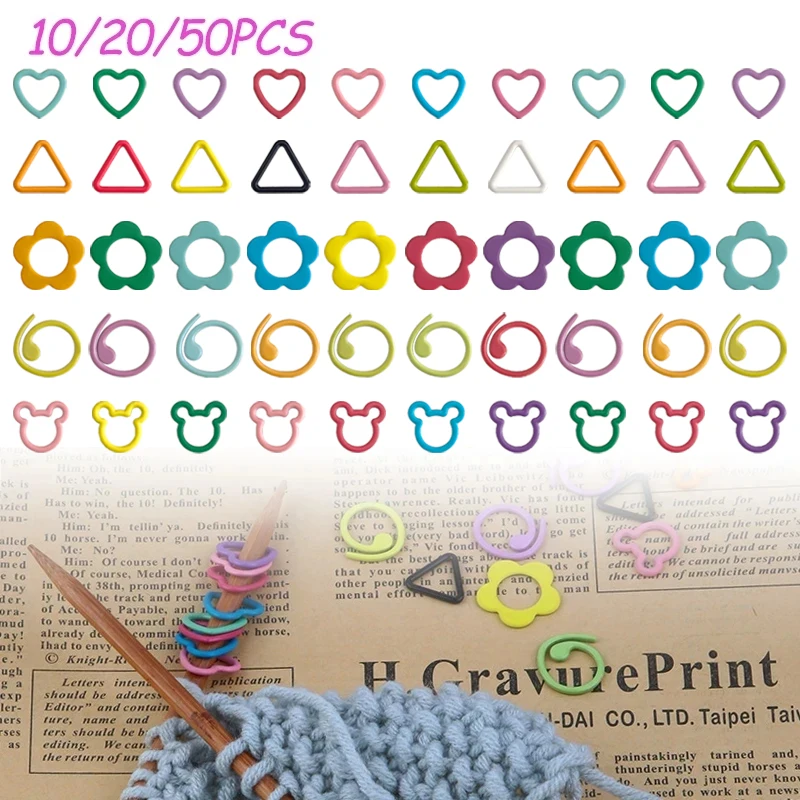 10-20-50pcs-New-Alloy-Knitting-Locking-Markers-Stitch-Crochet-Latch ...
