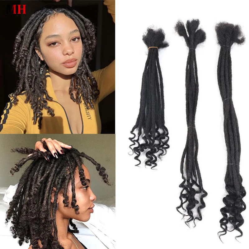 Dreadlock-Human-Hair-Extensions-For-Women-Straight-Curly-End-Natural ...