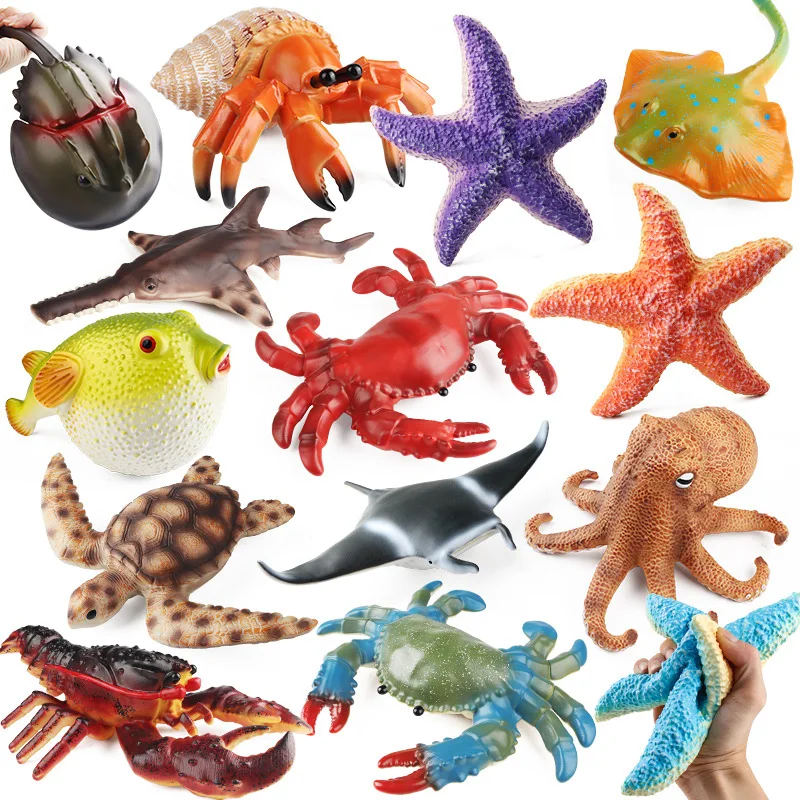 Oenux-Ocean-Animals-Whale-Shark-Megalodon-Crab-Starfish-Octopus-Action ...