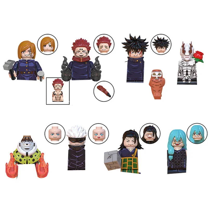Jujutsu Kaisen Anime Brick Gojo Satoru Fushiguro Megumi Geto Suguru ...